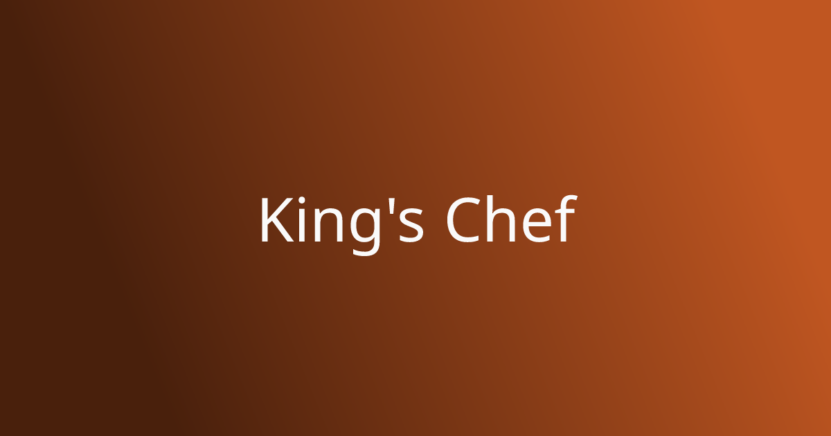 Best Chinese in Long Branch, NJ | King's Chef | Menu